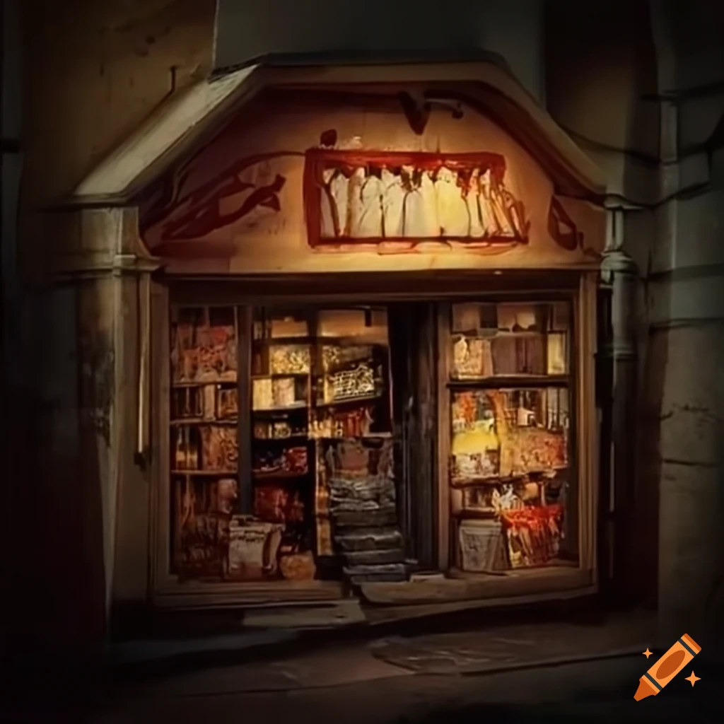 The mysterious store of florgelpiep on Craiyon