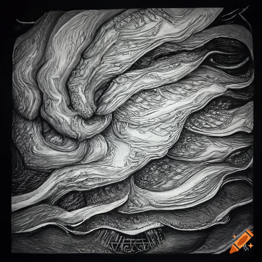 Stylized storm illustration on Craiyon