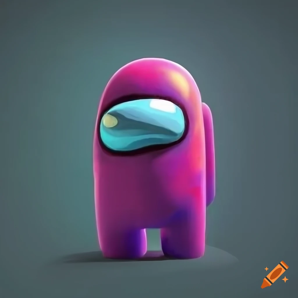 Character from the game Among Us on Craiyon