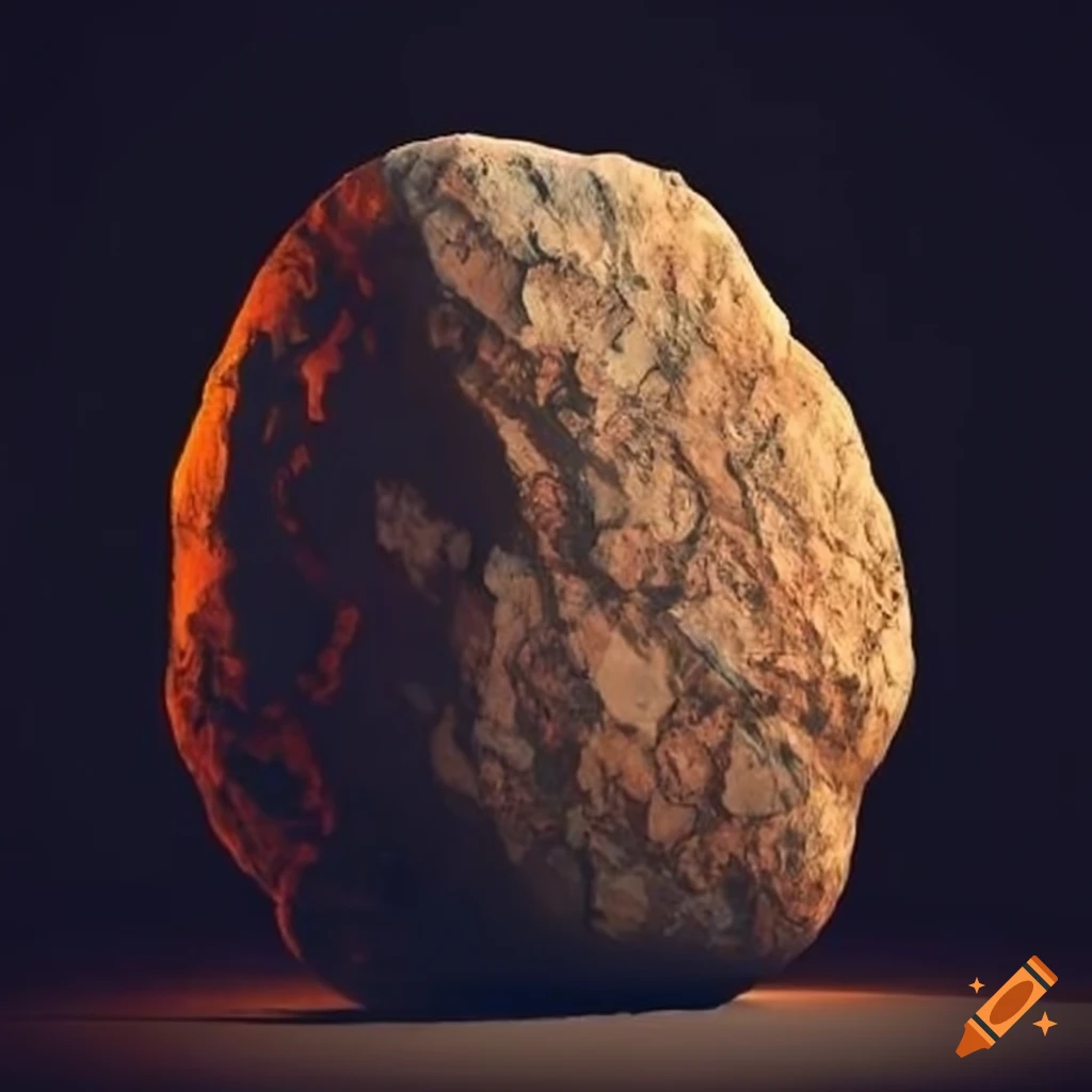 Isolated rock on Craiyon