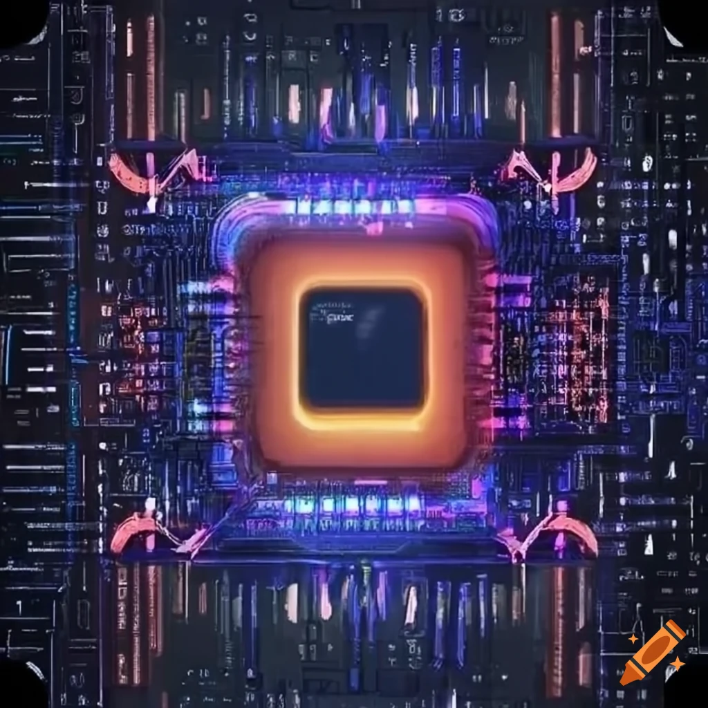 Basic cpu internals with a touch of c# programming language on Craiyon