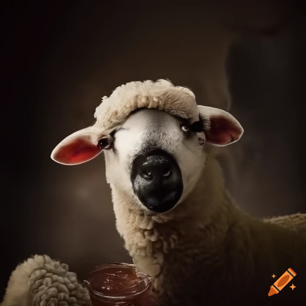 Sheep and jam on Craiyon