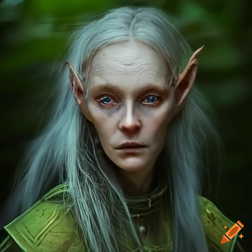 Hyper detailed 8k photograph of an elderly forest elf on Craiyon