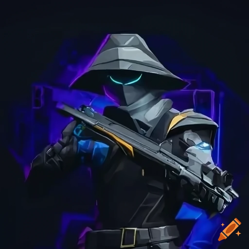 Cypher character from valorant game on Craiyon