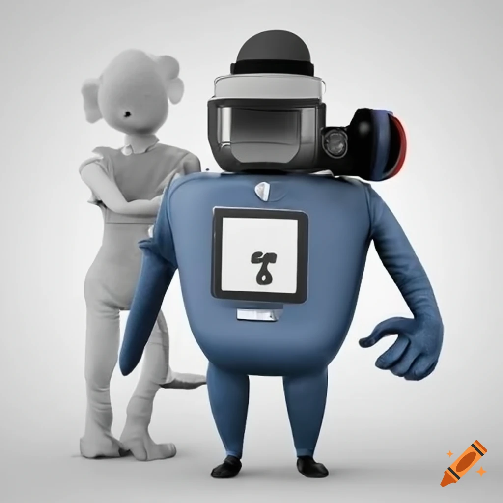 Data protection mascot illustration on Craiyon
