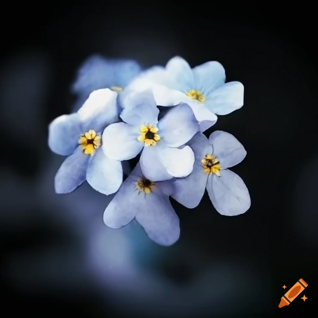 Forget me not flower icon on Craiyon