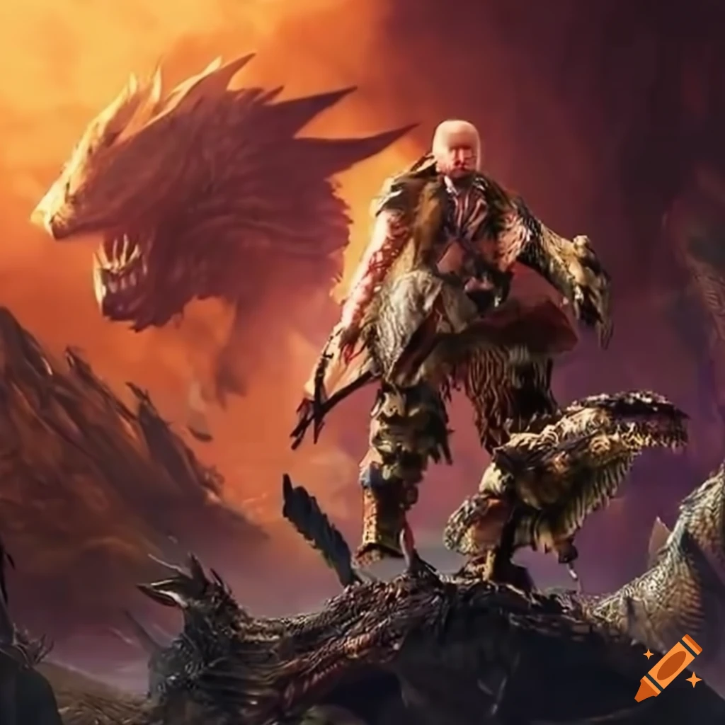 Donald trump and joe biden in monster hunter universe hunting an ...