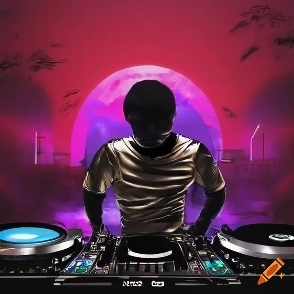 Dj compilation album cover on Craiyon