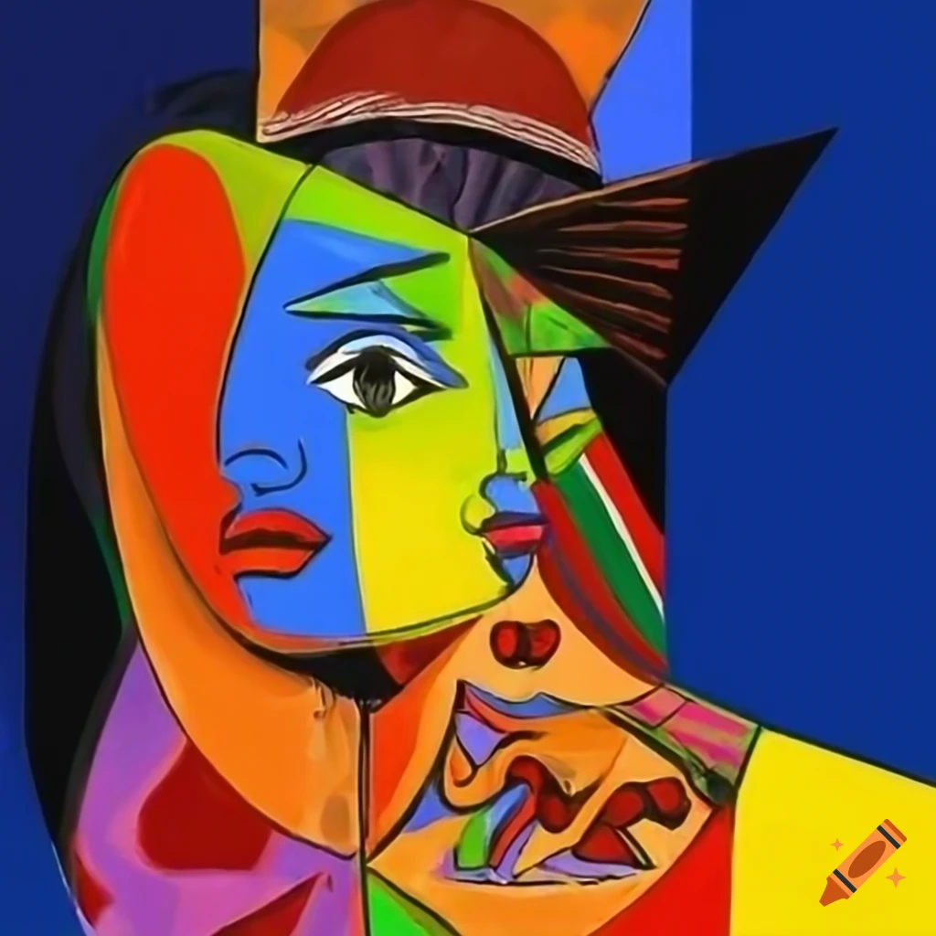 Abstract art depicting unity and diversity in a picasso style on Craiyon
