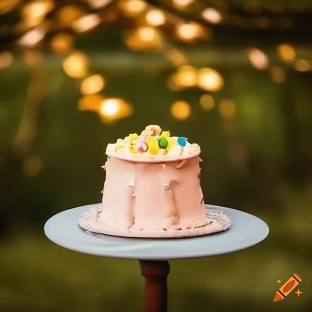 Easter cake outdoors on Craiyon