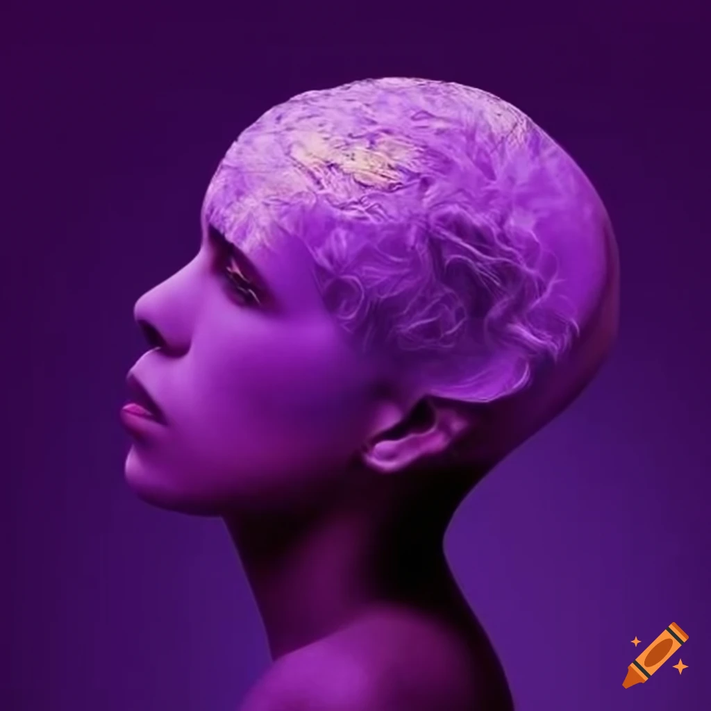 Purple album cover on Craiyon