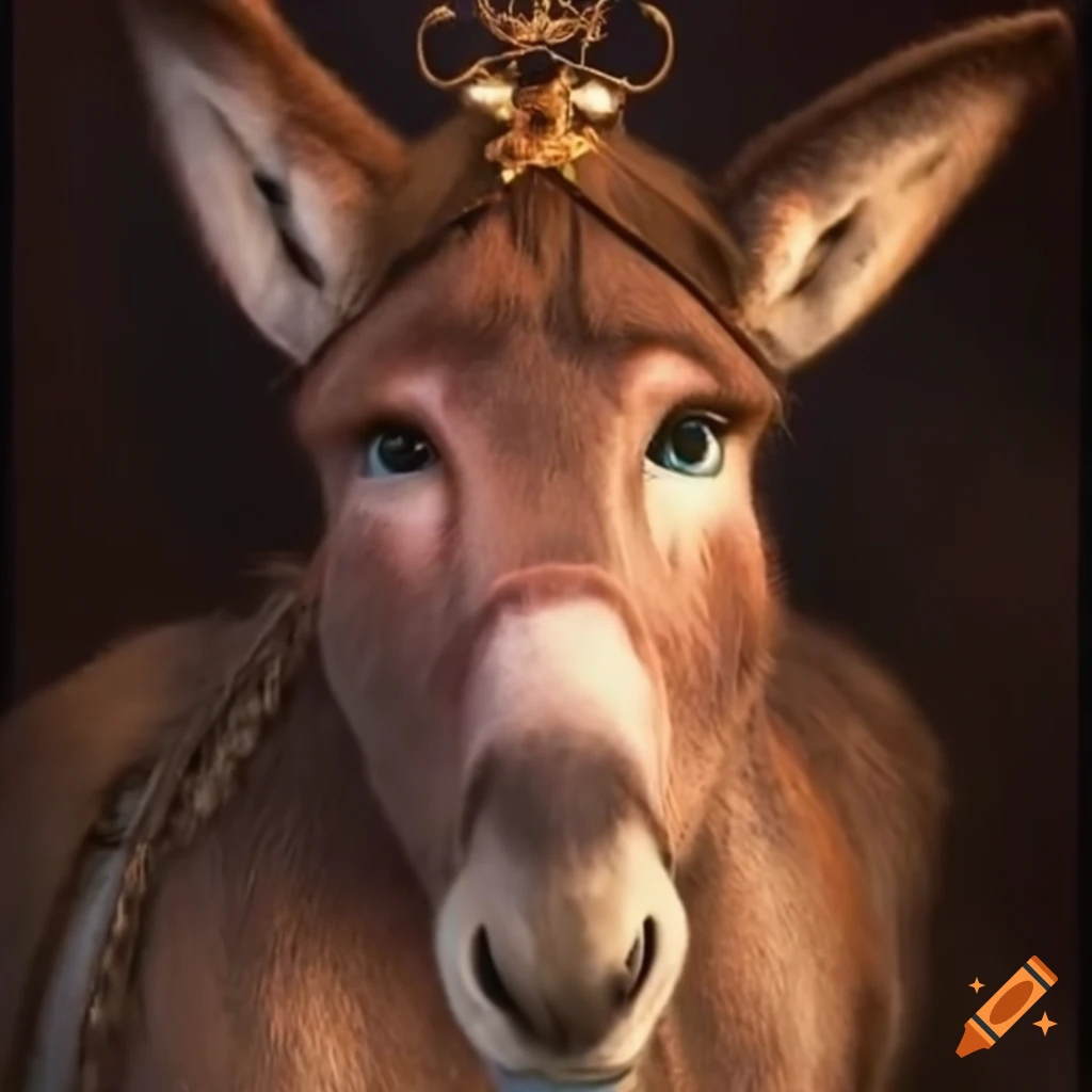 Esabel, the lovely donkey princess on Craiyon