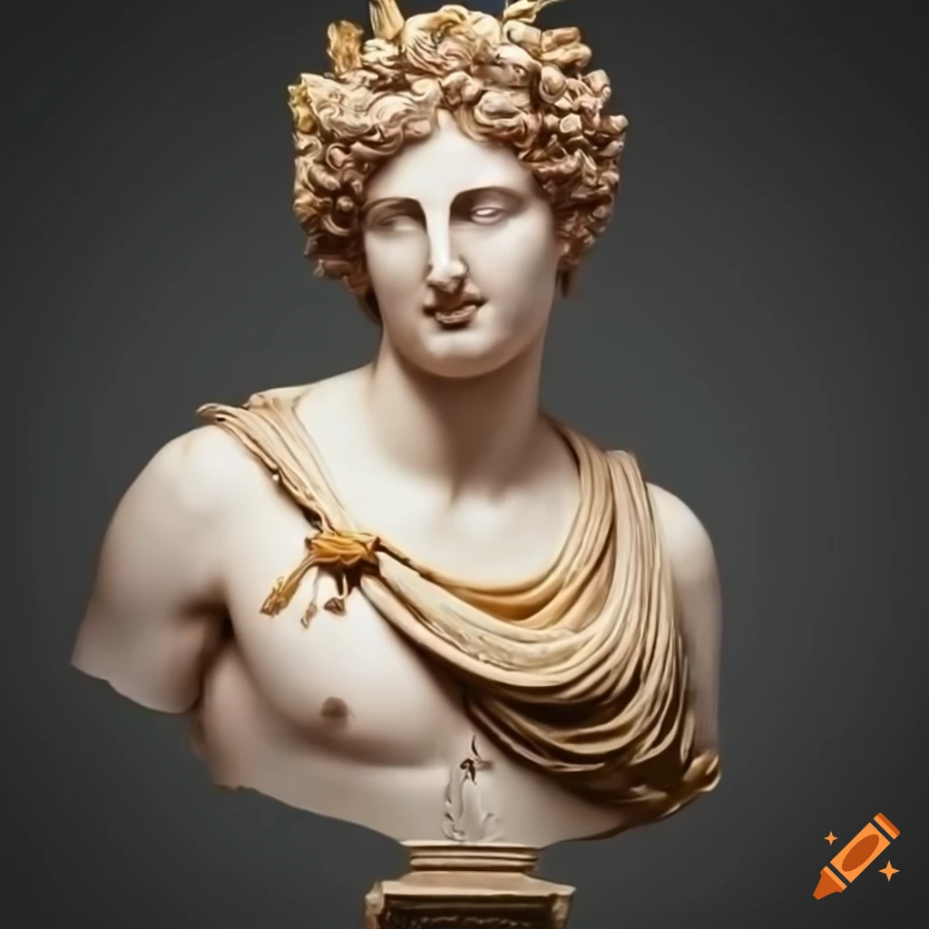 Apollo with a laurel wreath on Craiyon