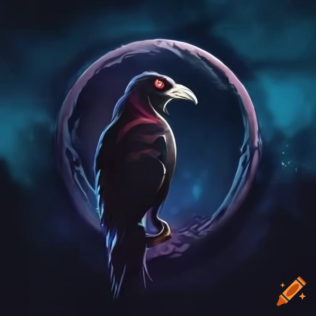 Night raven game company logo on Craiyon