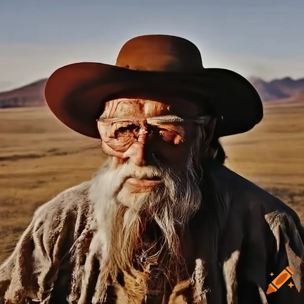 Western rancher on the high desert of southeast idaho on Craiyon