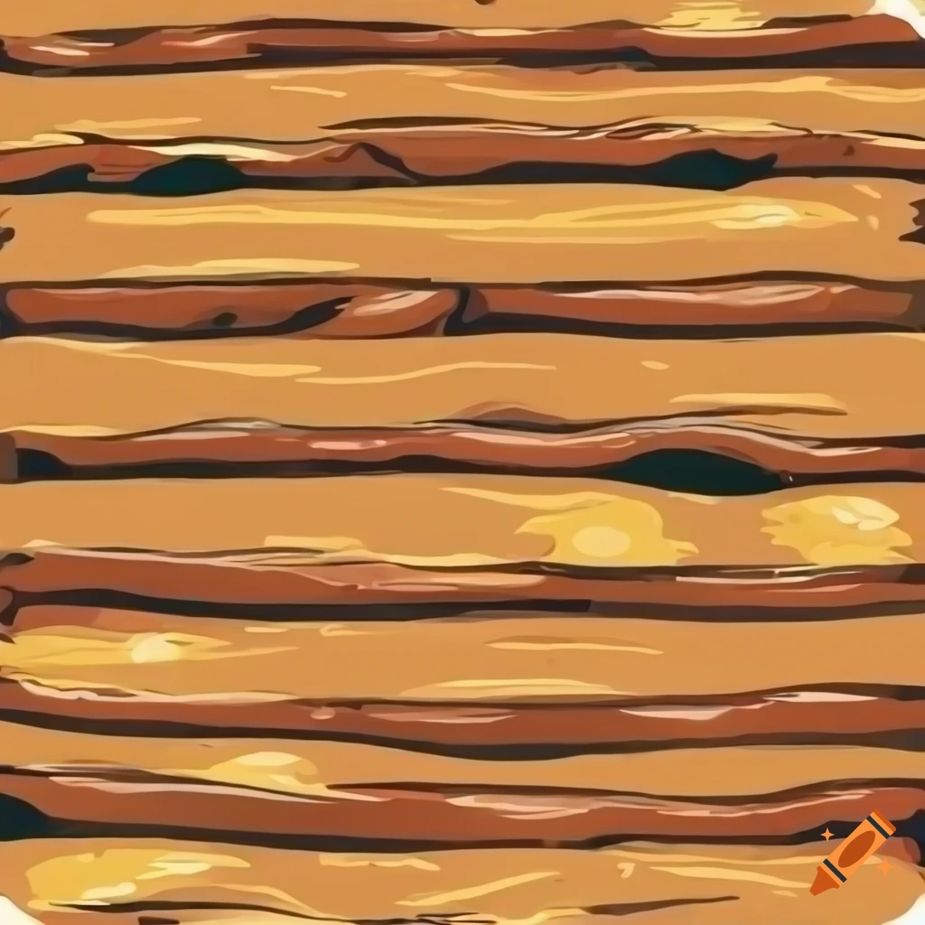 Cartoon wood log wall texture of a cottage on Craiyon