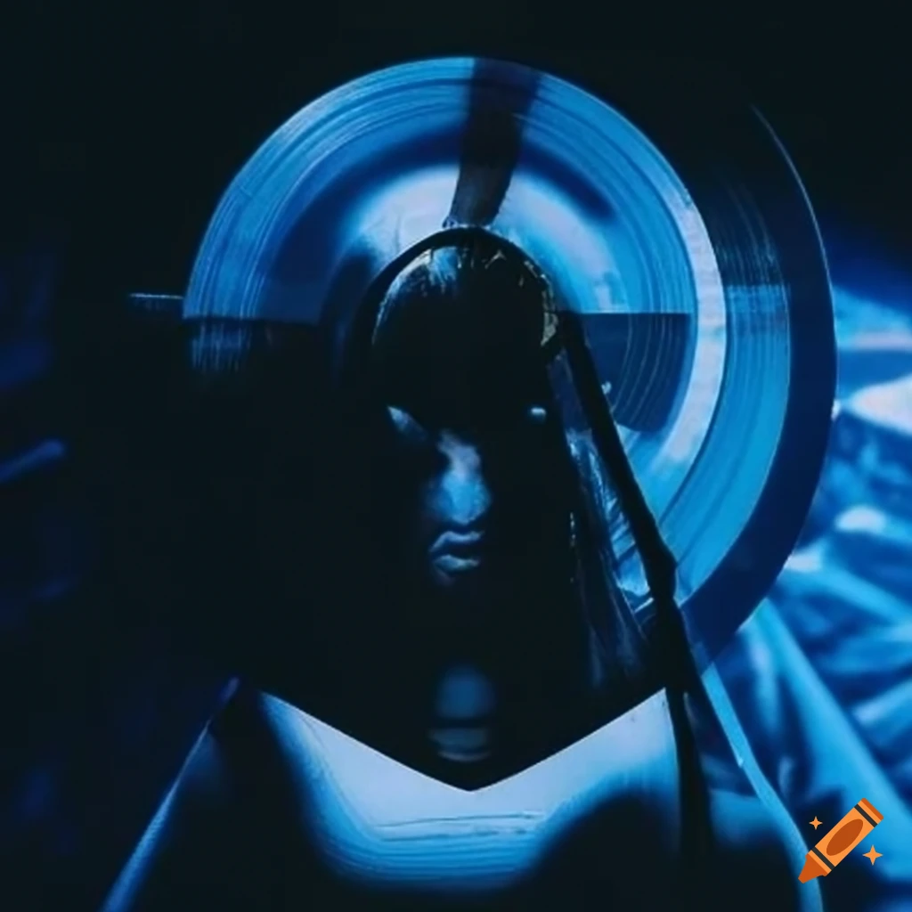 90s rave vinyl cover with a radar on Craiyon