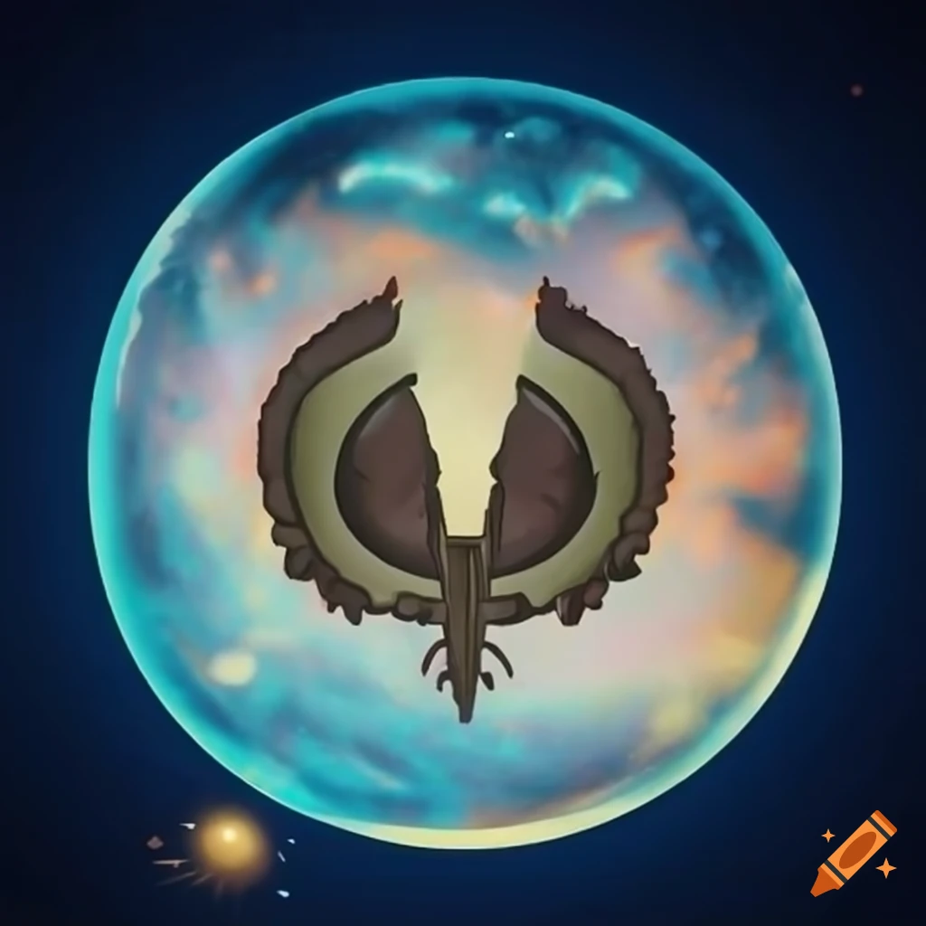 Cartoonish symbol of military might in the cosmos on Craiyon