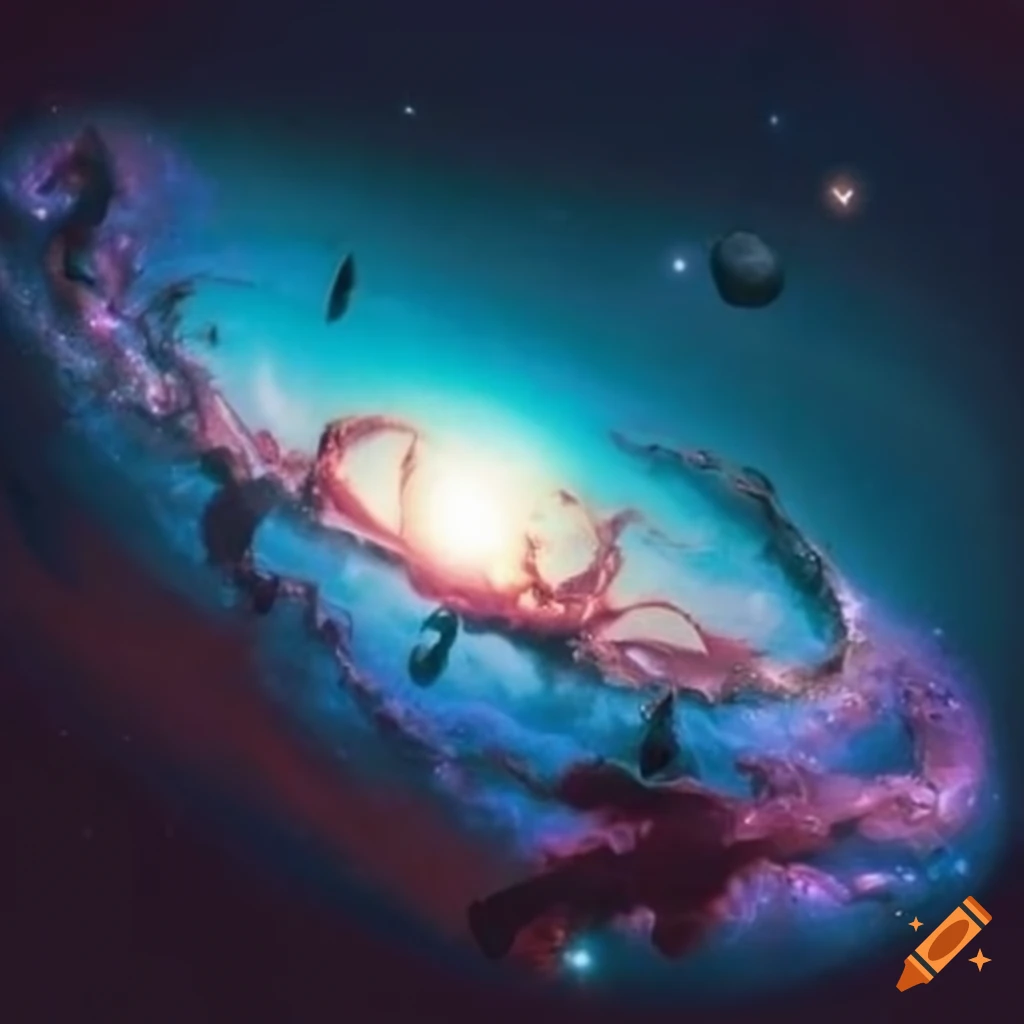 Galaxy in outer space on Craiyon