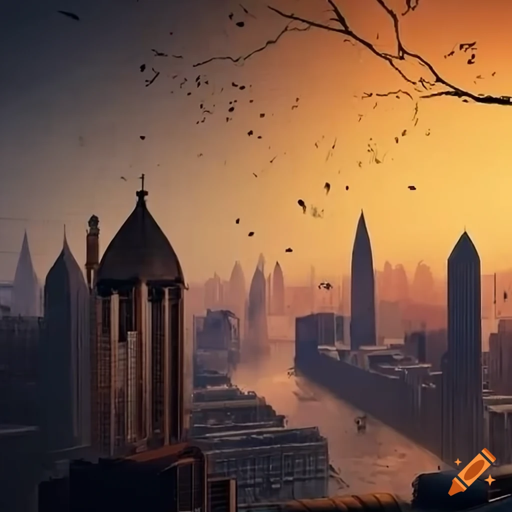 City architecture design by sant'elia on Craiyon