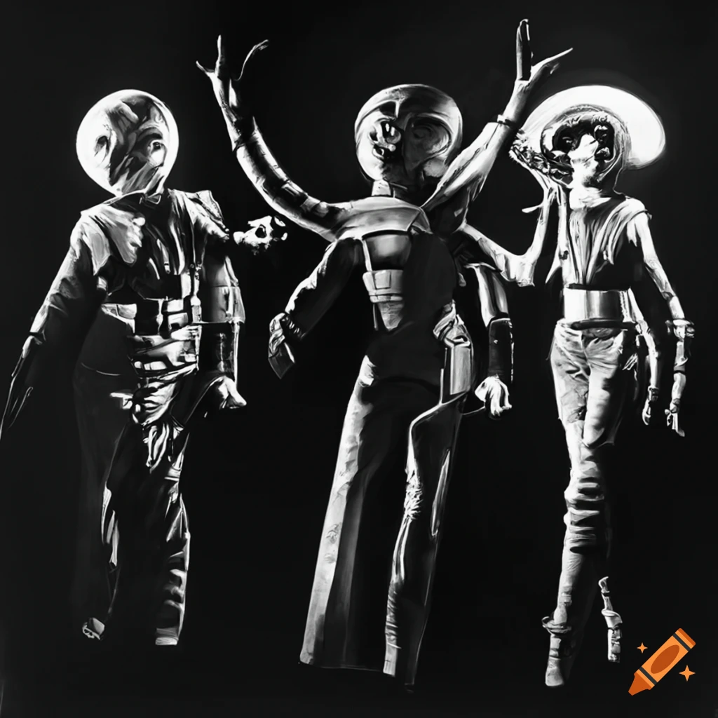 Martian military parade in a futuristic crowded city on Craiyon