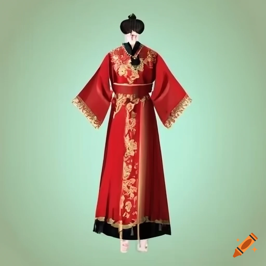 Traditional chinese outfit template on Craiyon