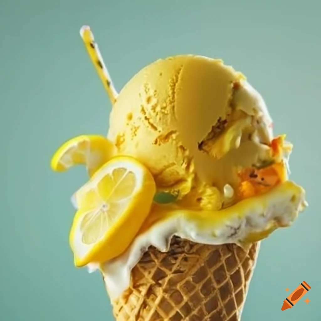 Lemonade gelato on Craiyon