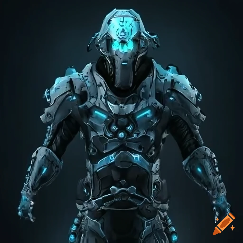 Futuristic ghost armor on Craiyon