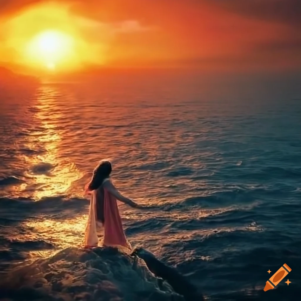 Inspirational quote on background of morning sun on Craiyon