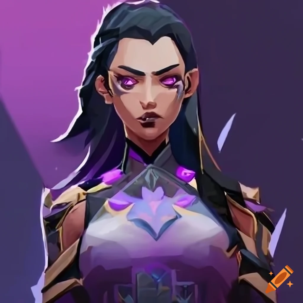 Reyna character in valorant game on Craiyon