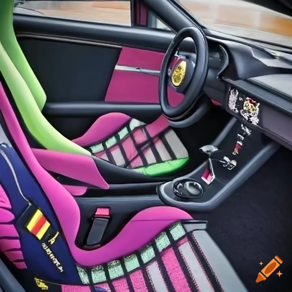 Koishi Komeiji from Touhou in the driver's seat of a Porsche 911 GTS R2 ...