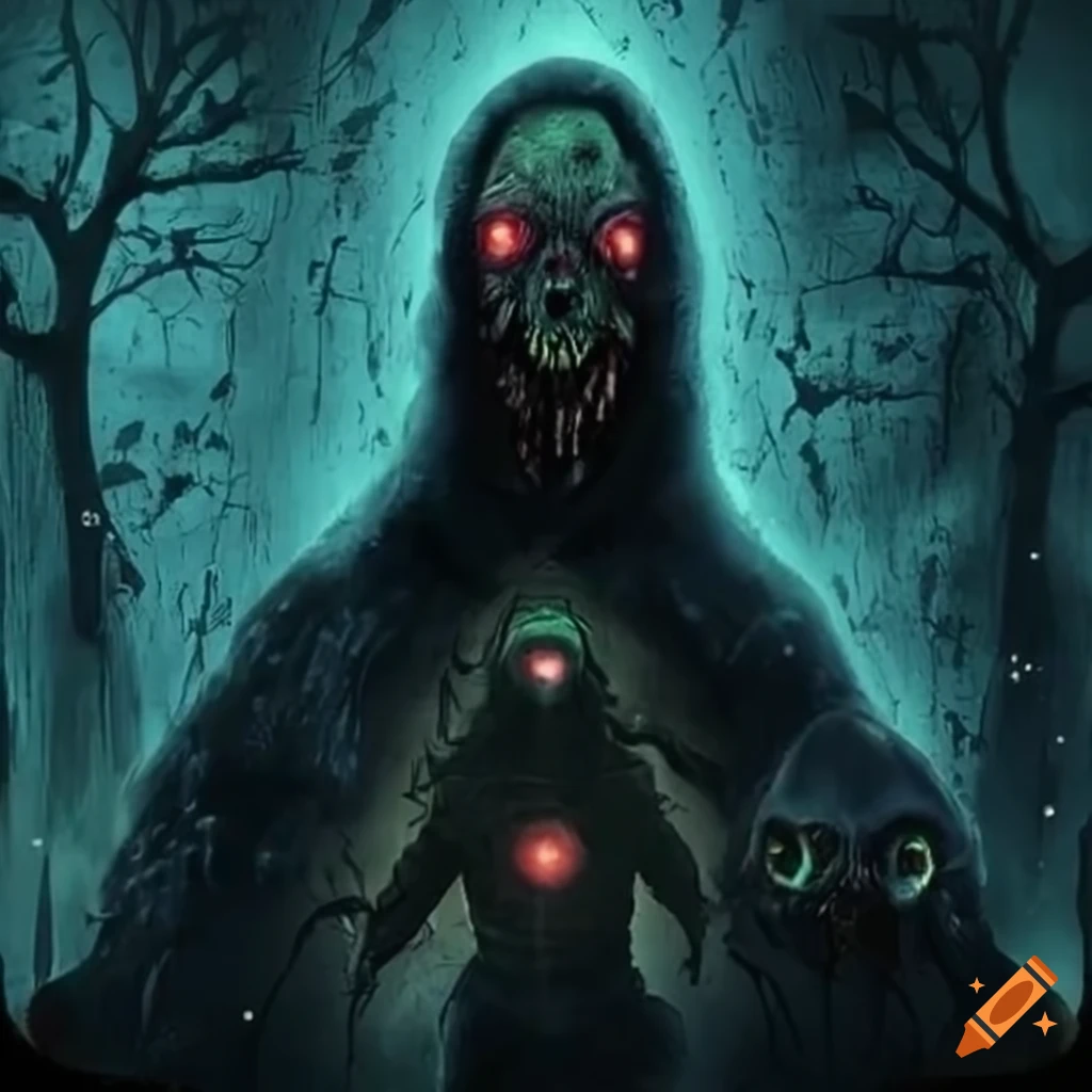 Otherworldly horrors in a cosmic horror style on Craiyon