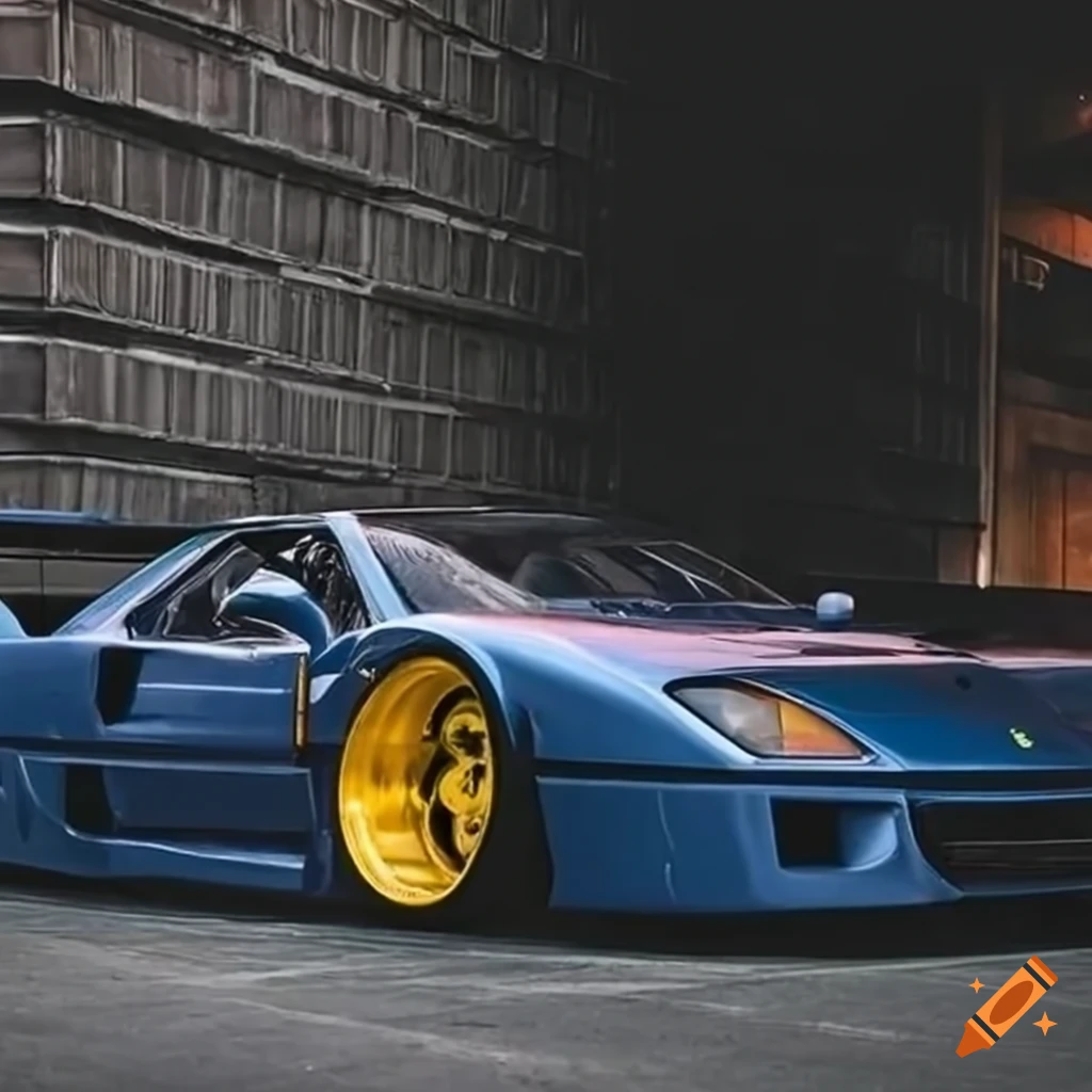 Ferrari f40 with widebody kit on Craiyon