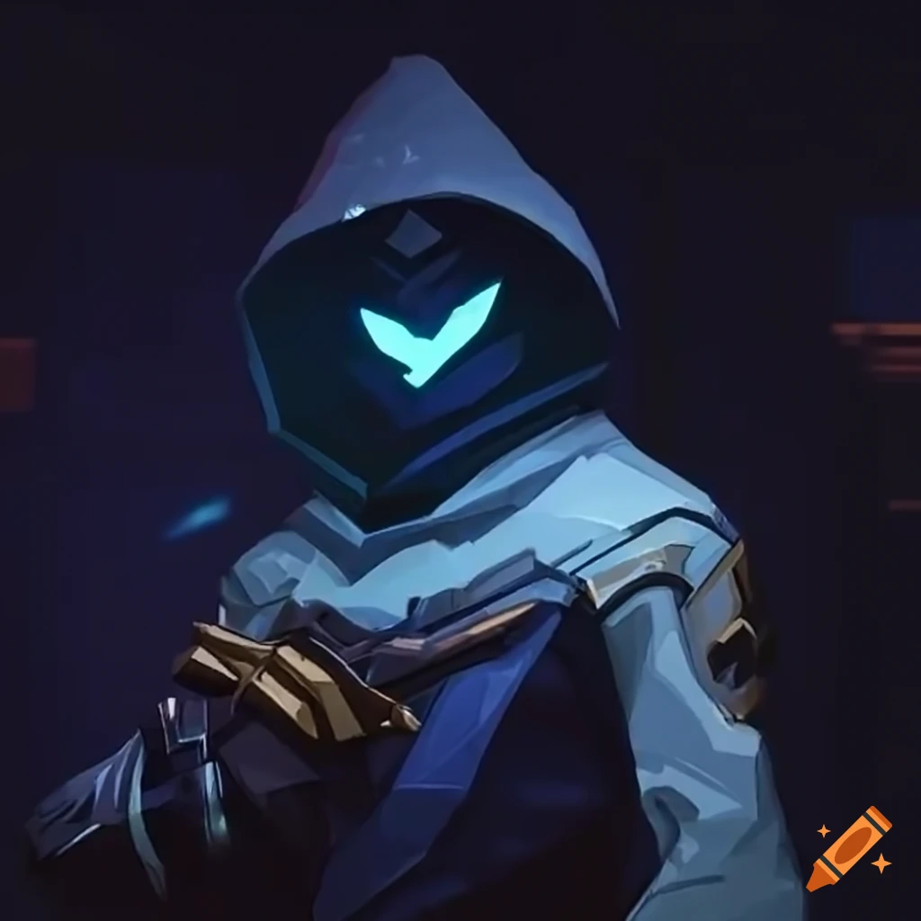 Cypher character in valorant game on Craiyon