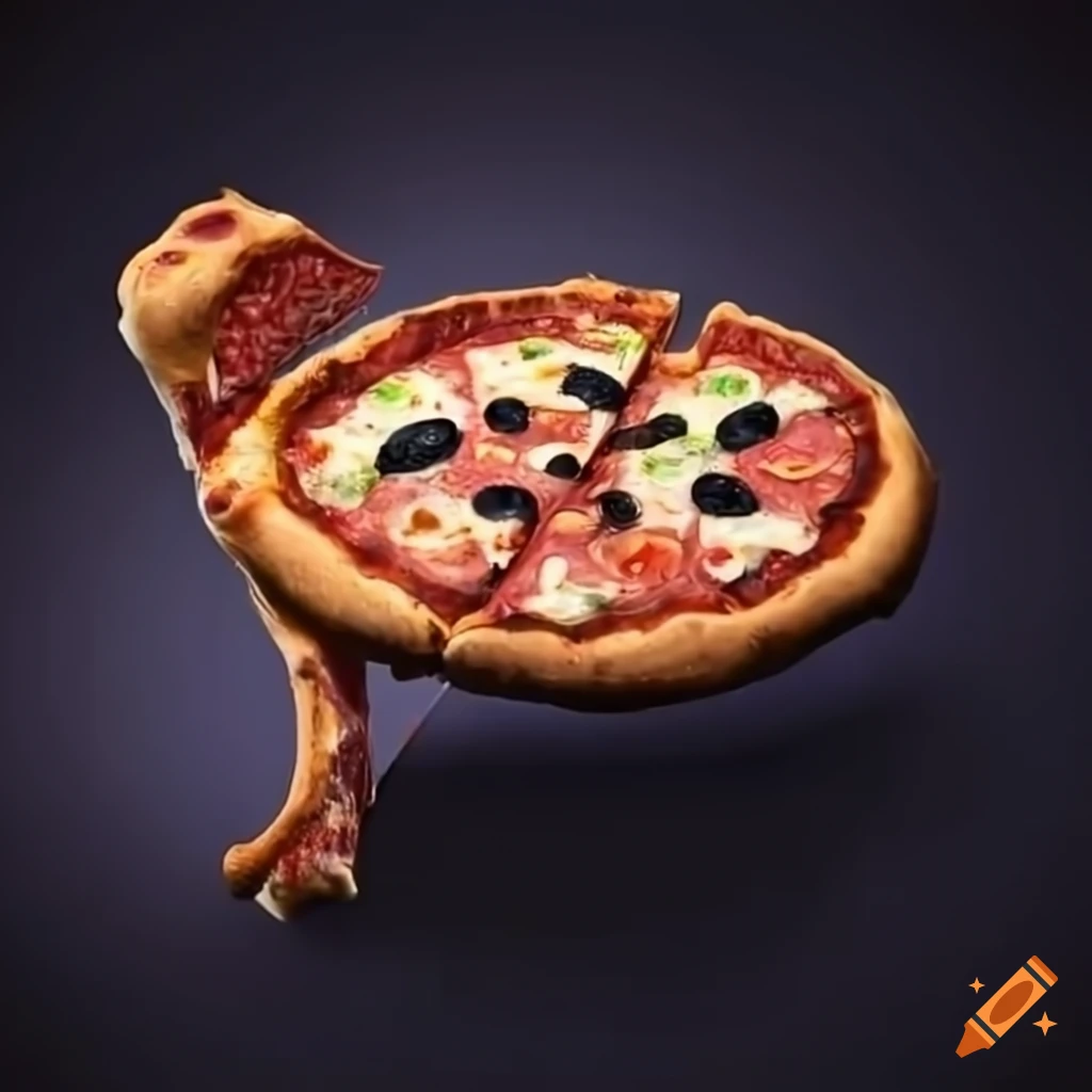 Gecko enjoying a pizza on Craiyon