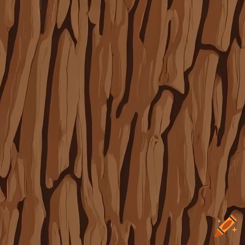 Studio Ghibli-inspired seamless stylized tree bark texture on Craiyon
