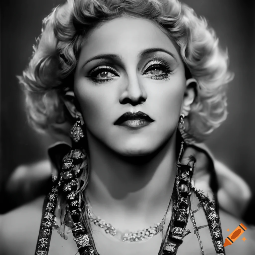 Portrait of Madonna by Henri Berssenbrugge in the 1910s on Craiyon