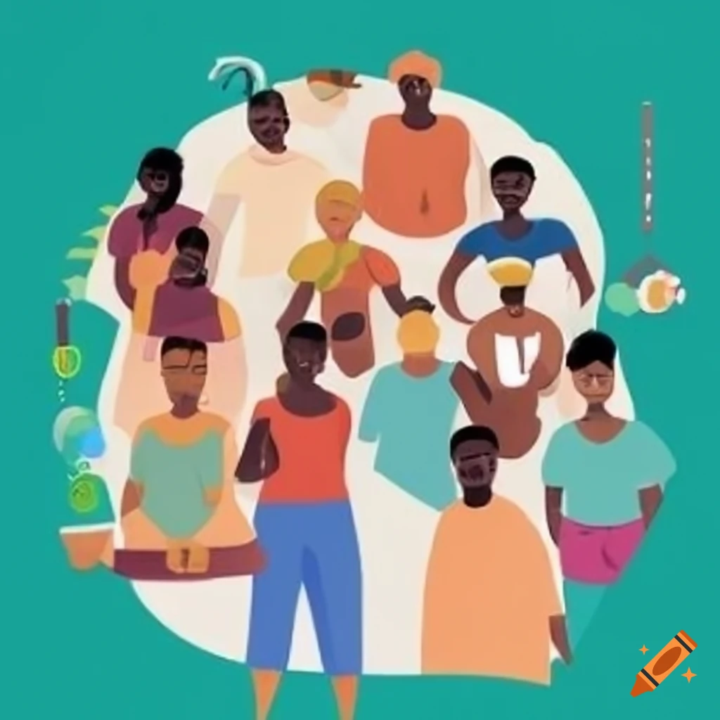 Diverse groups choosing sustainable and eco-friendly options on Craiyon