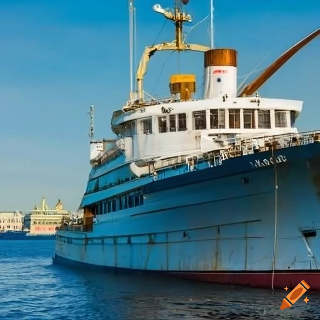 Motor ship meteor in st. petersburg on Craiyon
