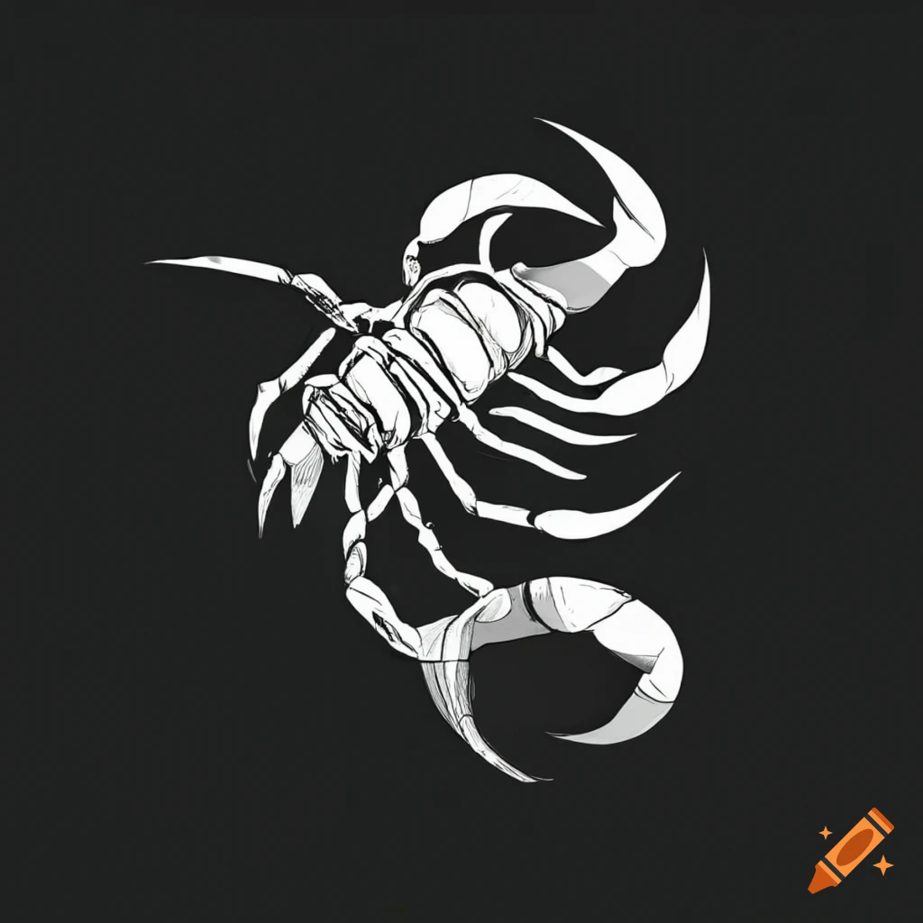 Scorpio and cancer zodiac signs depicted in unique line art style on ...