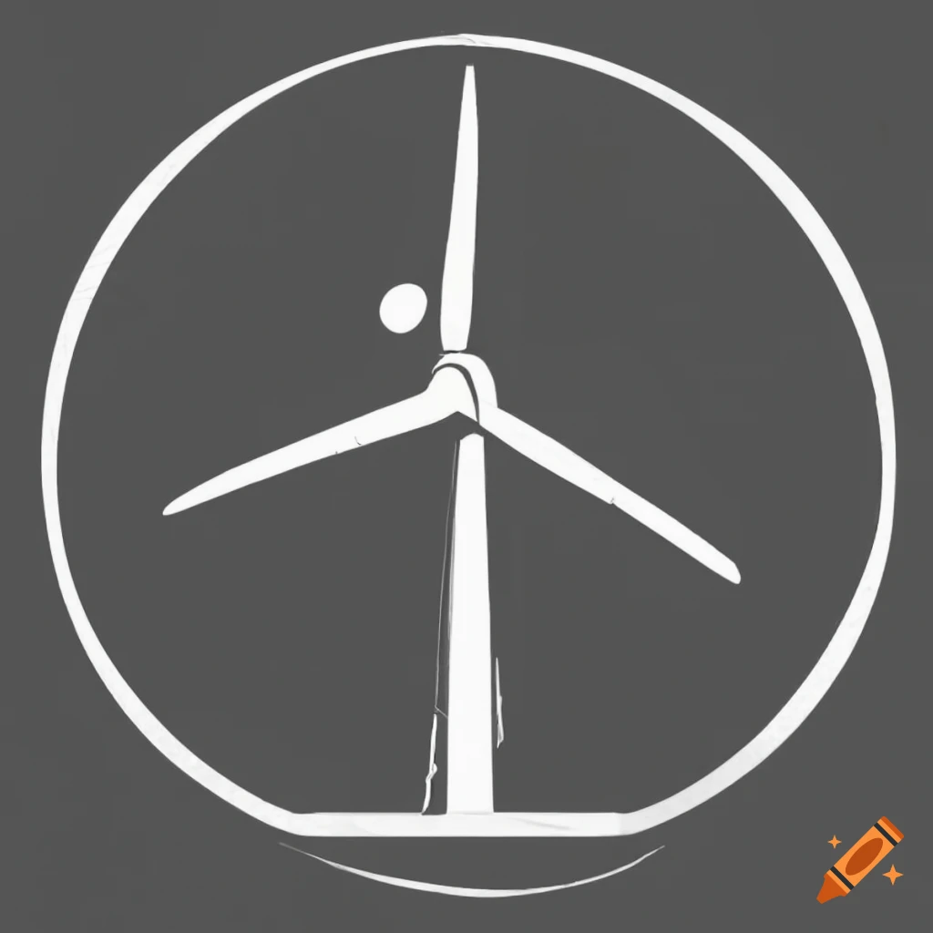 Wind turbine logo on Craiyon