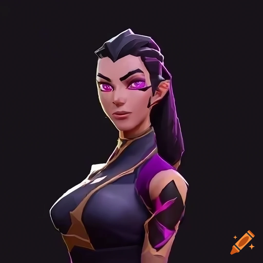 Reyna from valorant game on Craiyon