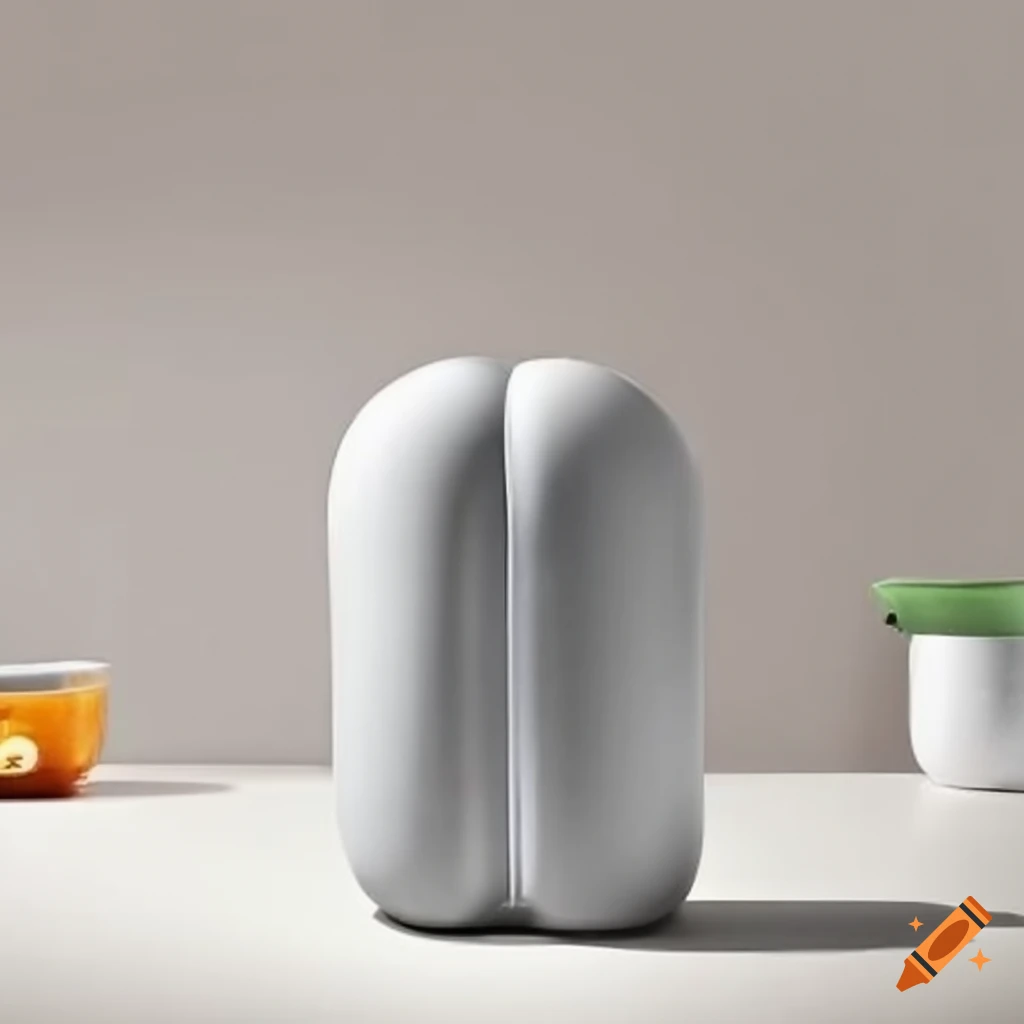 Tube-shaped refrigerator with handle on Craiyon