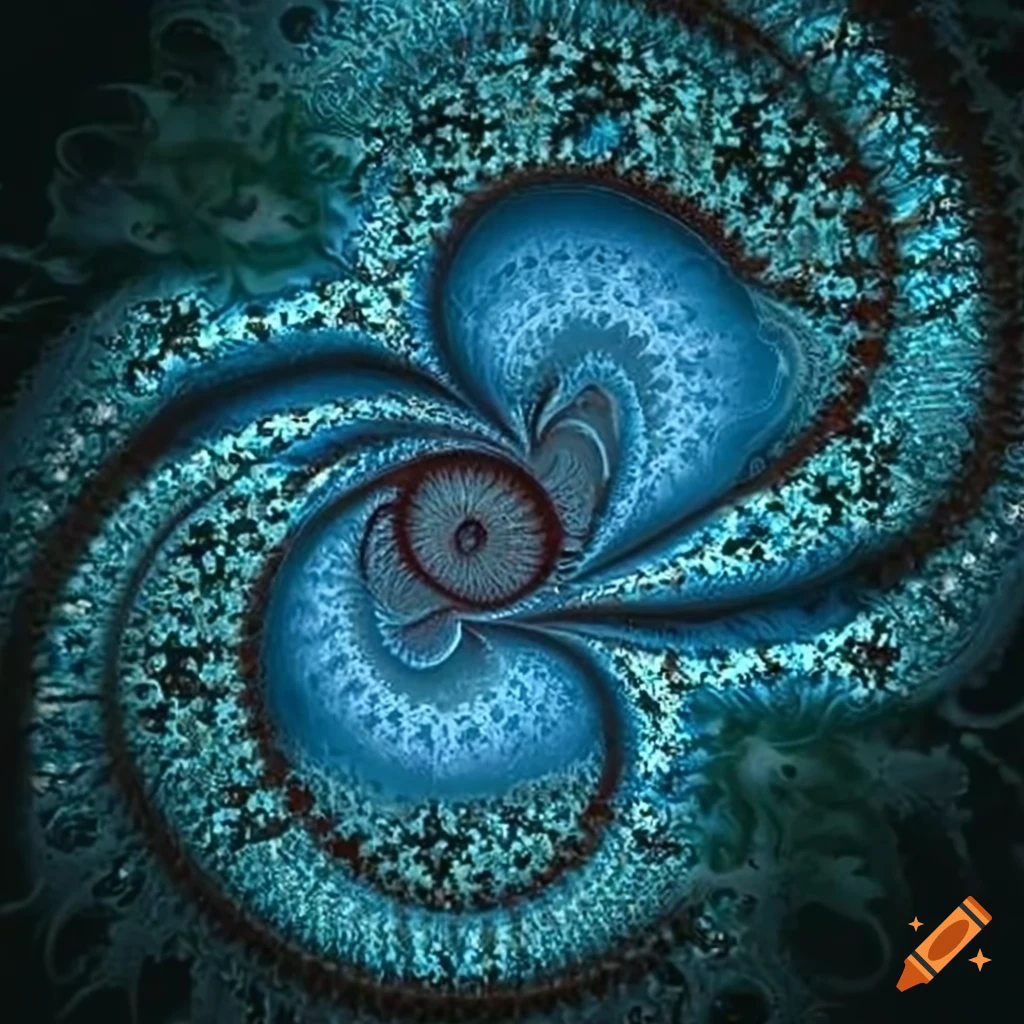 Abstract fractal pattern on Craiyon