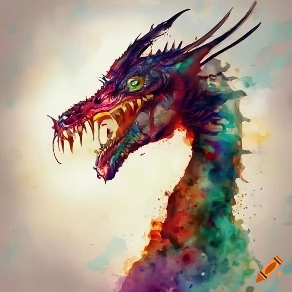 Humanoid dragon monster on Craiyon