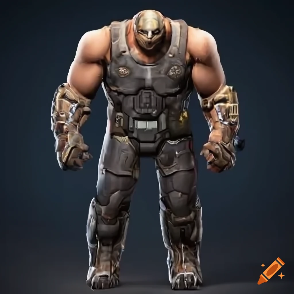 Male AI character for video game battle podcast on Craiyon