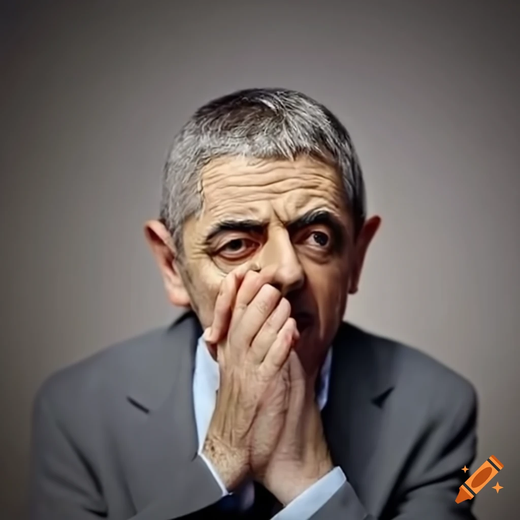 Rowan atkinson getting examined by a woman doctor in a clinical setting ...