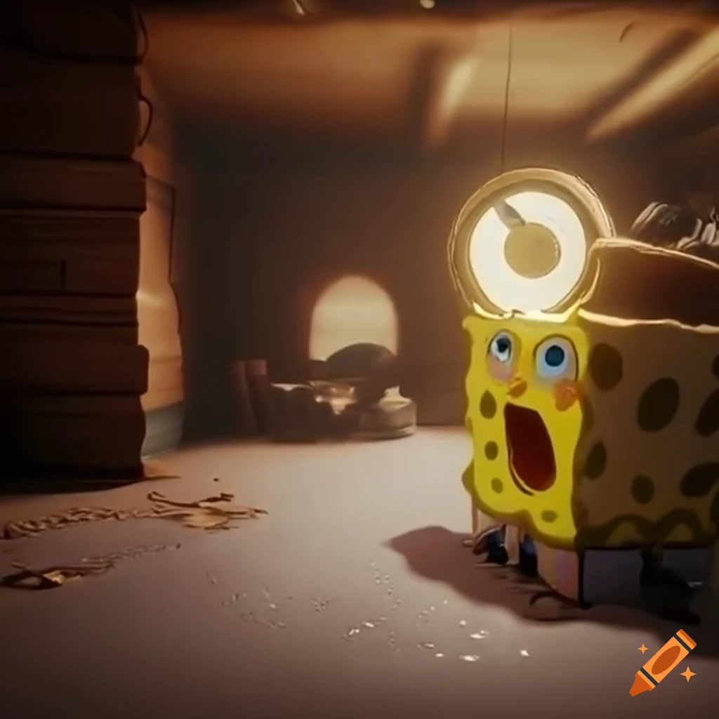 Unreal engine 5 spongebob in a washing machine with george costanza on ...