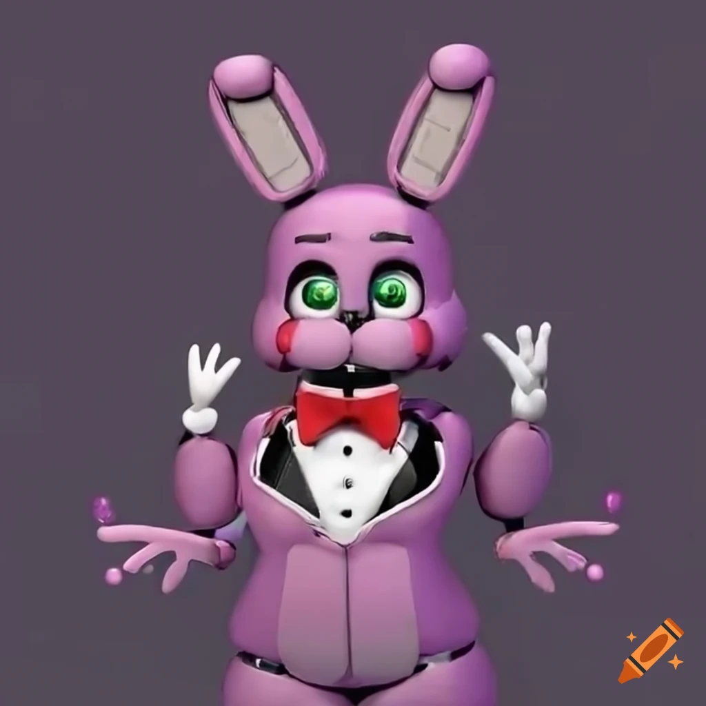 Female bunny wearing a tuxedo on Craiyon