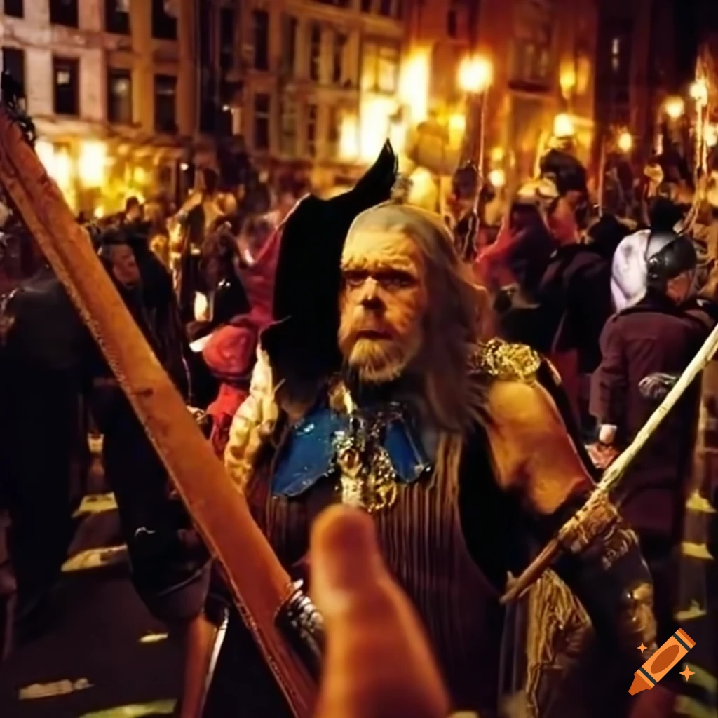 Wizard battle in the streets of new york city on Craiyon